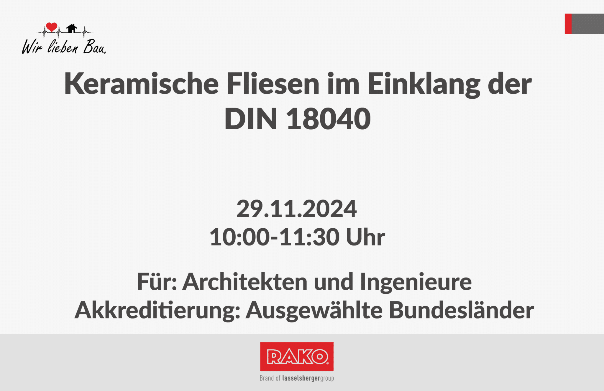 Fortbildung zum Thema keramische Fliesen
