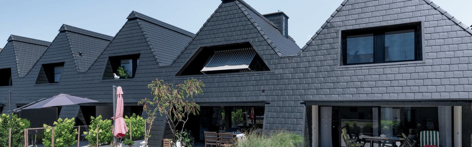 Umweltfreundliche & sturmsichere Aluminiumschindel für Dach und Fassade ...