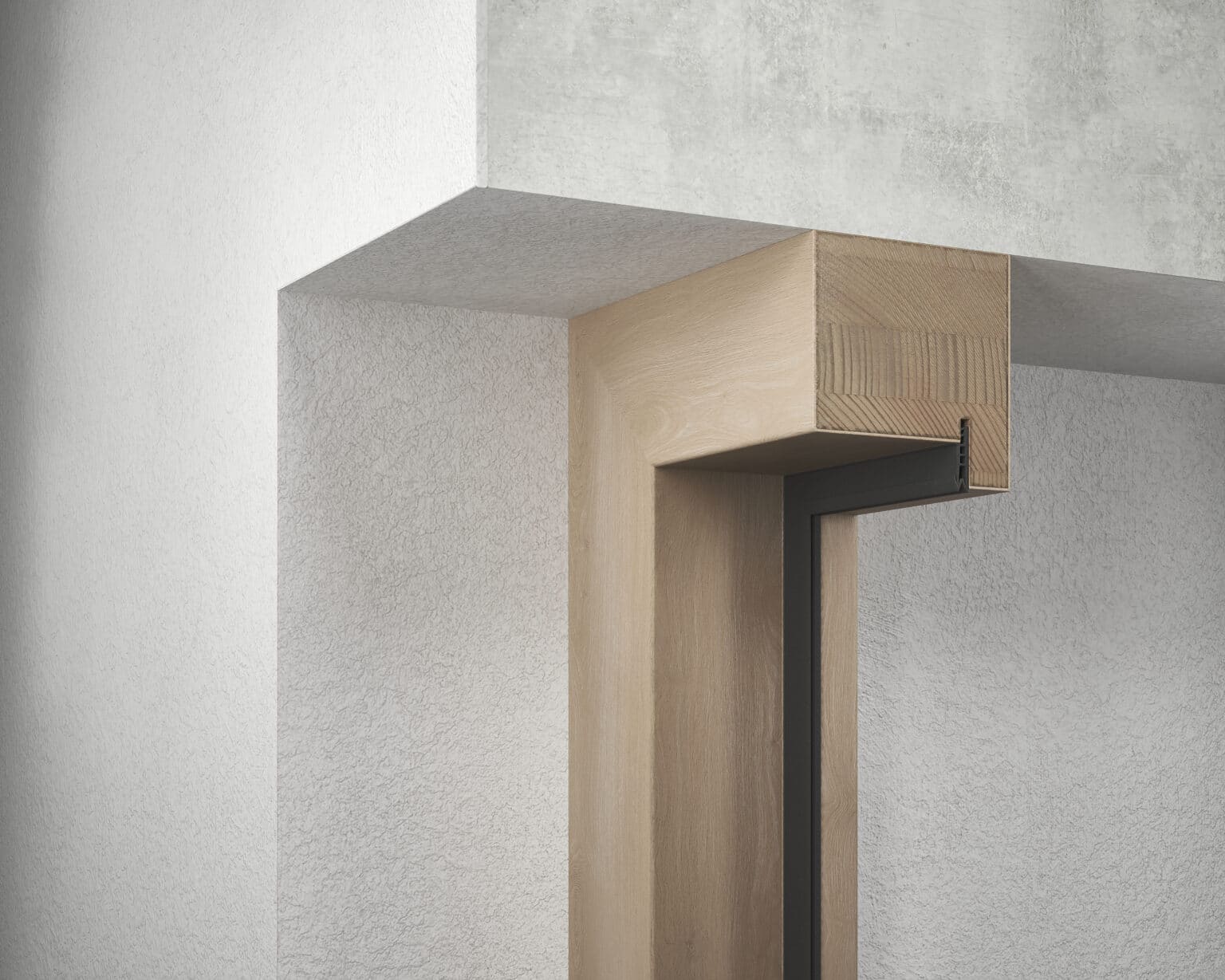 Türrahmen aus Holz, Aluminium und Stahlblech - WirliebenBau