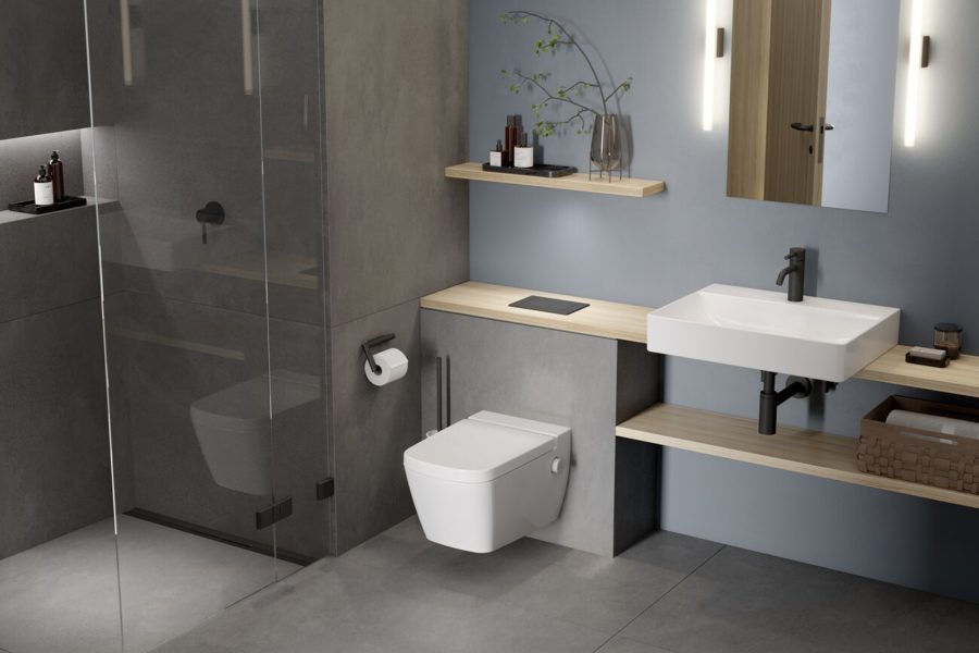 TECEprofil WC-Modul mit Uni 750-Spülkasten: Geringere Bauhöhe, mehr ...